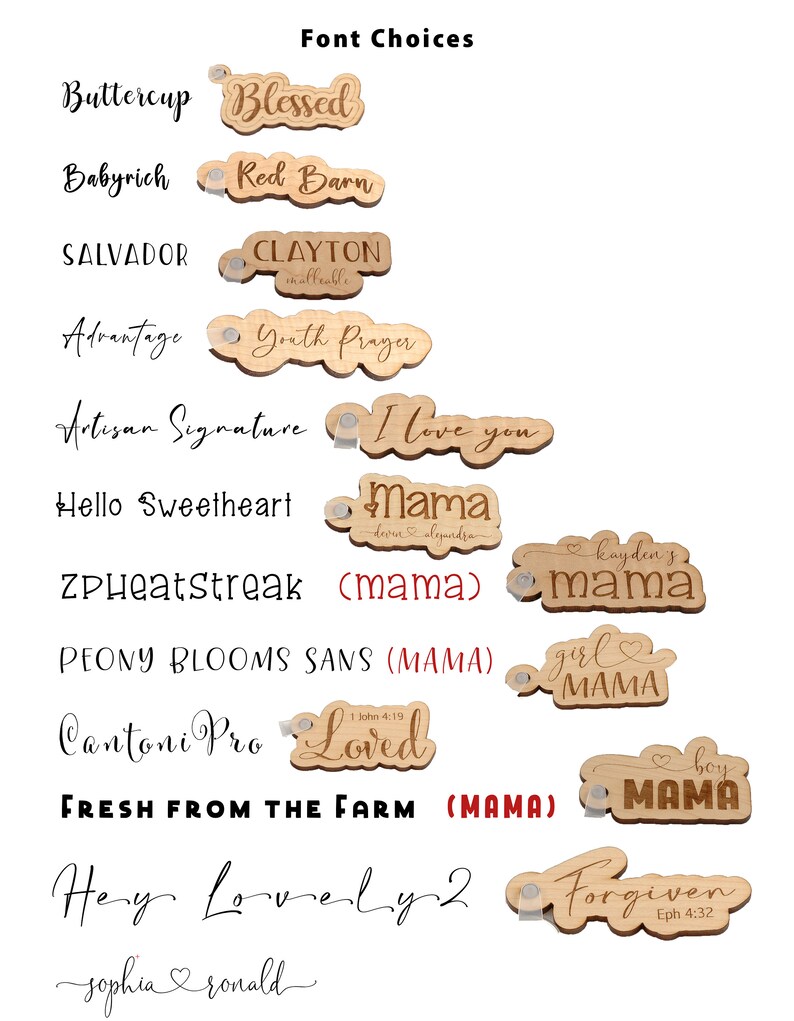 Custom Wood Mama Keychain, Grandma Key Chain, Personalized Kid's Names ...