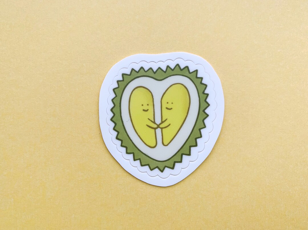 Durian Sticker Vinyl Sticker Laptop Sticker Water Bottle - Etsy
