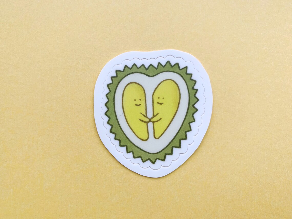 Durian Sticker Vinyl Sticker Laptop Sticker Water Bottle | Etsy