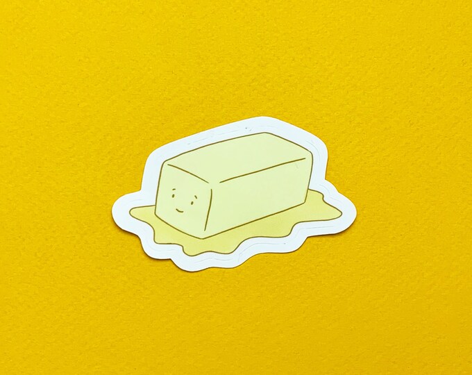 Butter Sticker Vinyl Sticker Laptop Sticker Water Bottle - Etsy