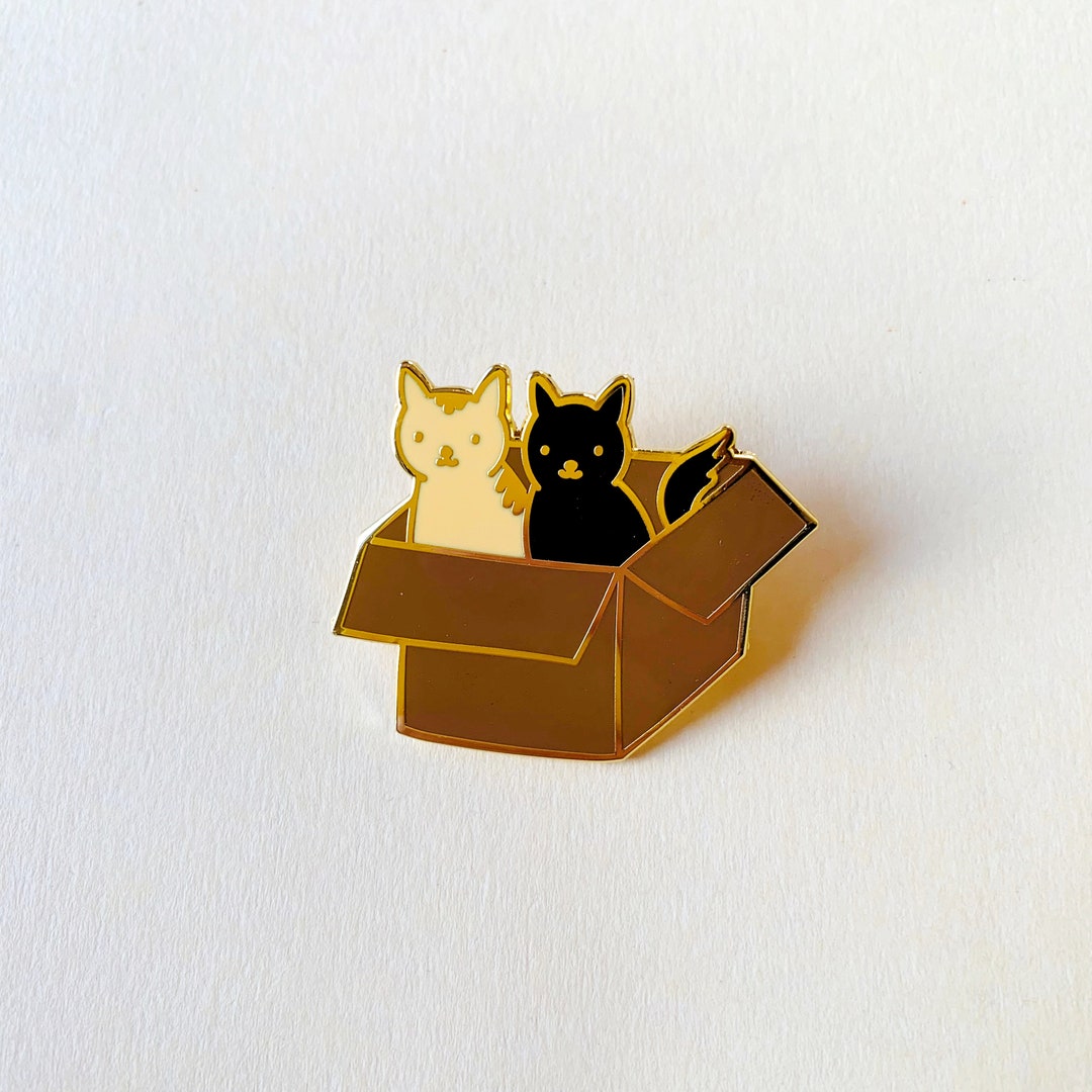 Cats Enamel Pin Pet Pin Animal Pin Lapel Pin Cats in a - Etsy