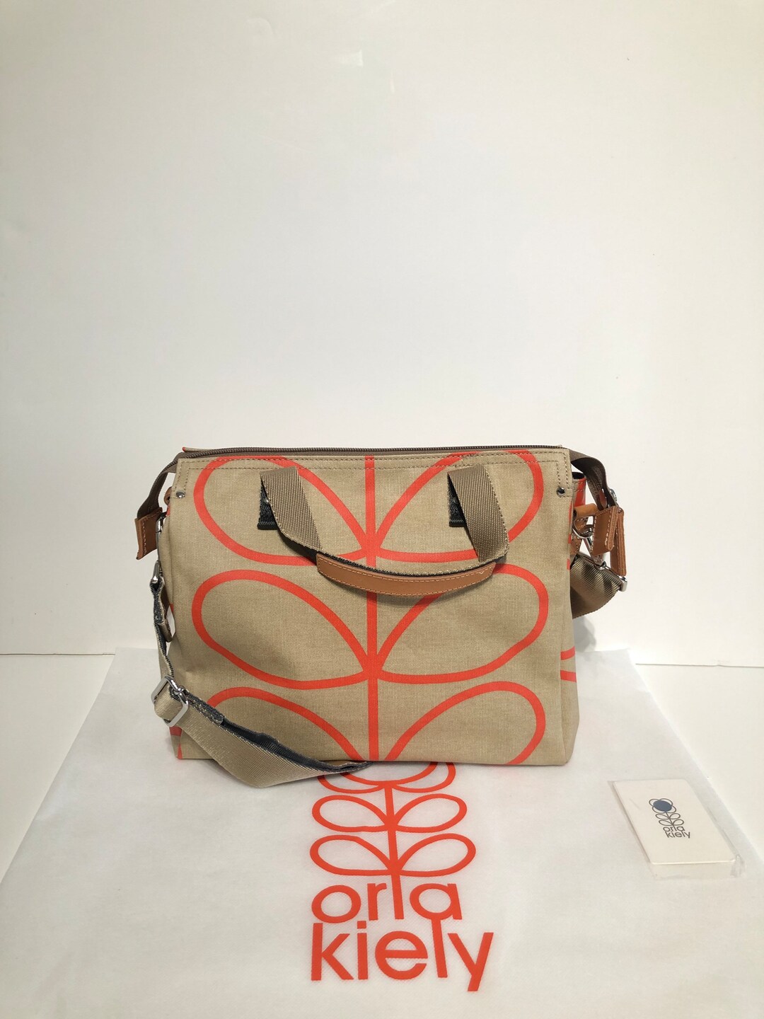 Orla Kiely Rare Stone Messenger Shoulder Bag/free Worldwide Shippingnot ...