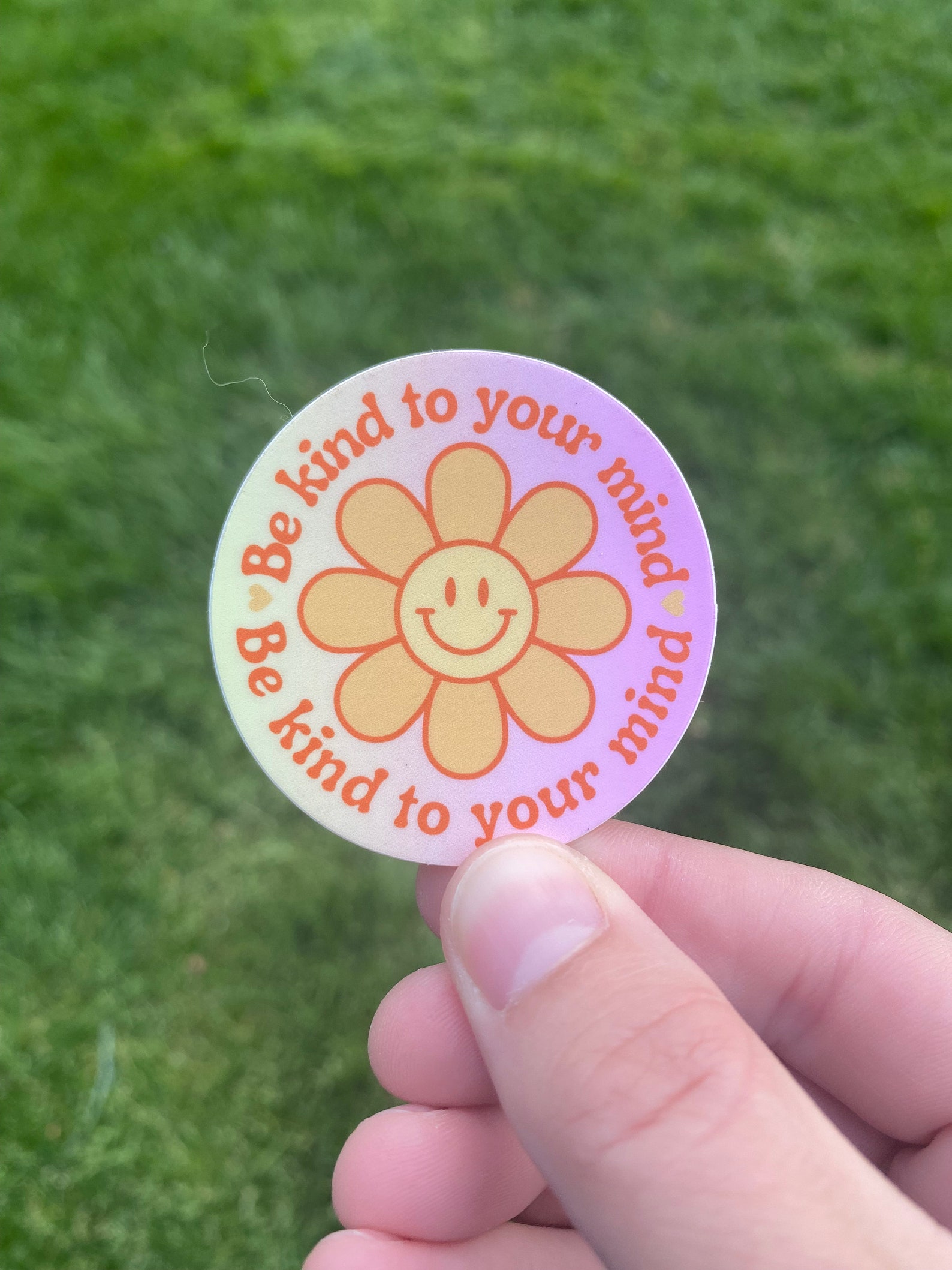 Be Kind to Your Mind Sticker, Mental Health Sticker, Flower Sticker - Etsy
