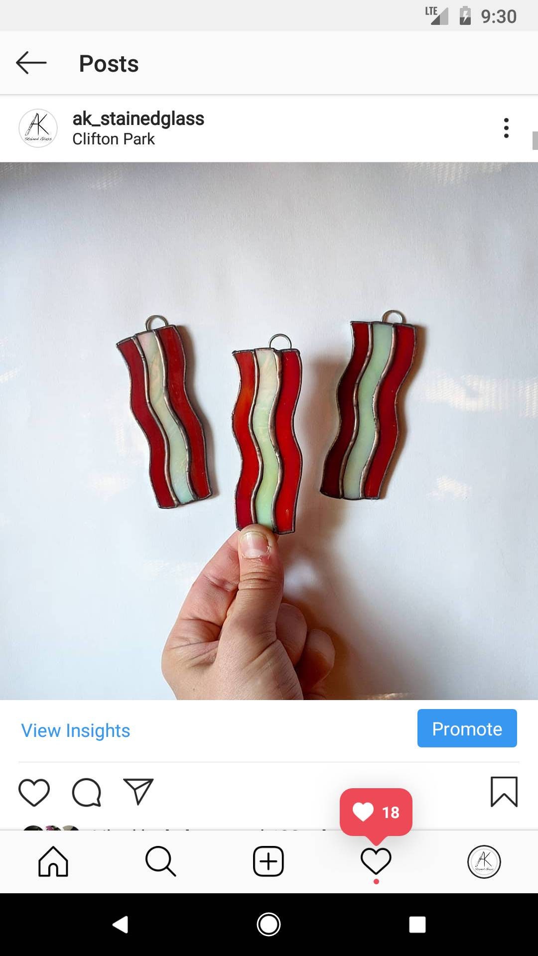 Stained Glass Bacon - Etsy
