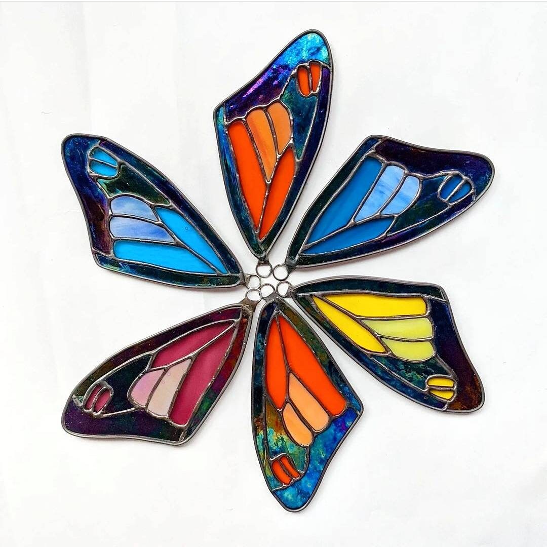 Stained Glass Butterfly Wing - Etsy