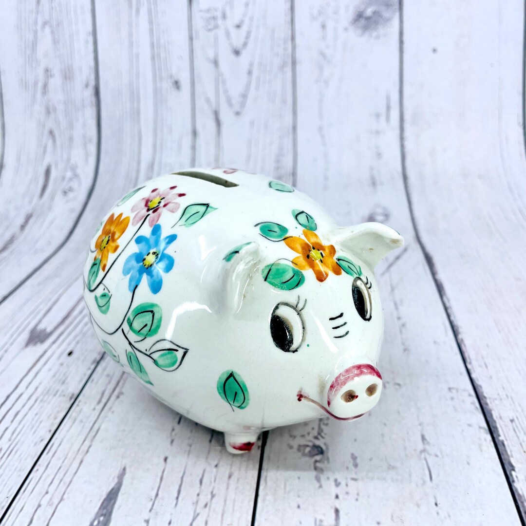 Vintage Hippie Piggy Bank Foreign Mark FREE SHIPPING - Etsy