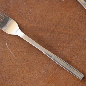 Vintage ICM Italy Stainless Steel Flatware UNKNOWN PATTERN Lot of 7 ...