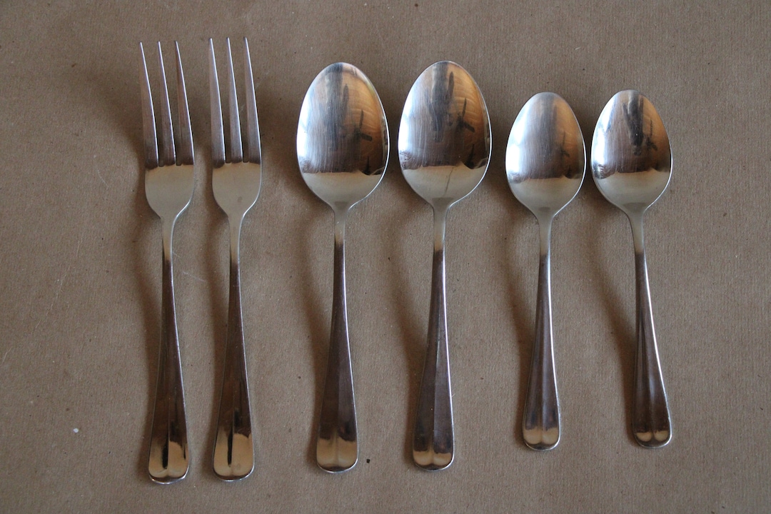 Discontinued - Farberware - BROOKFIELD - Stainless Steel Flatware - Lot of Six Pieces - Good ...