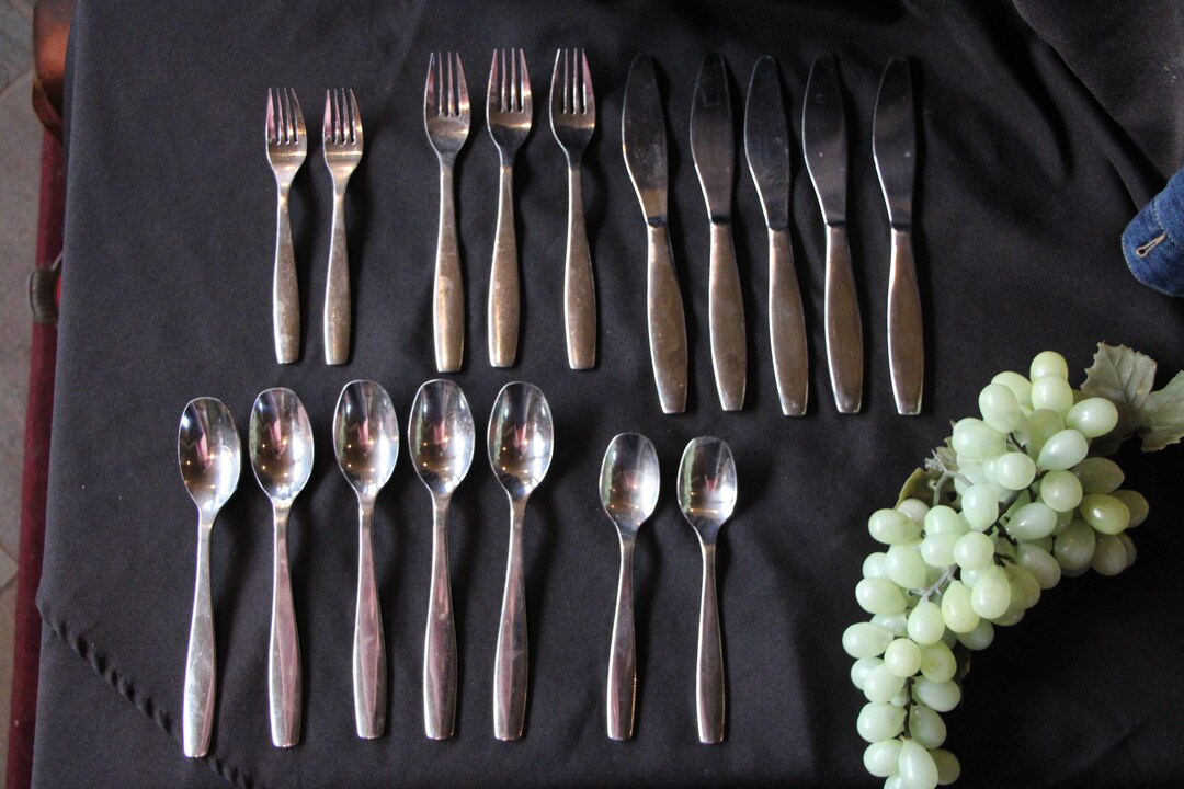 Gourmet Settings / GS CRUISE Stainless Steel Flatware Lot of 17 Pieces ...