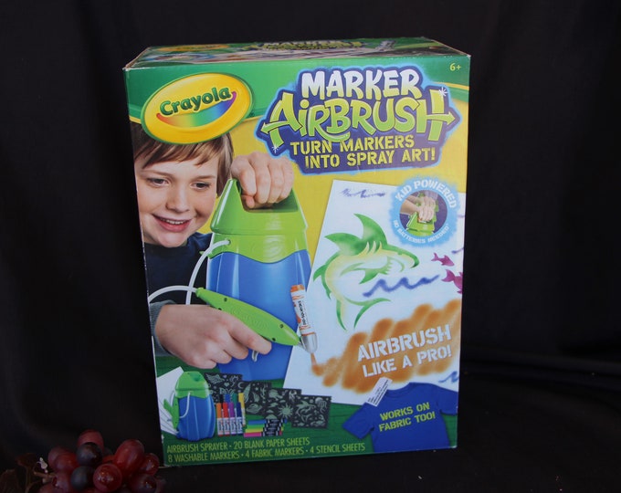 Vintage Crayola Marker Airbrush Kit - New in Box - Etsy