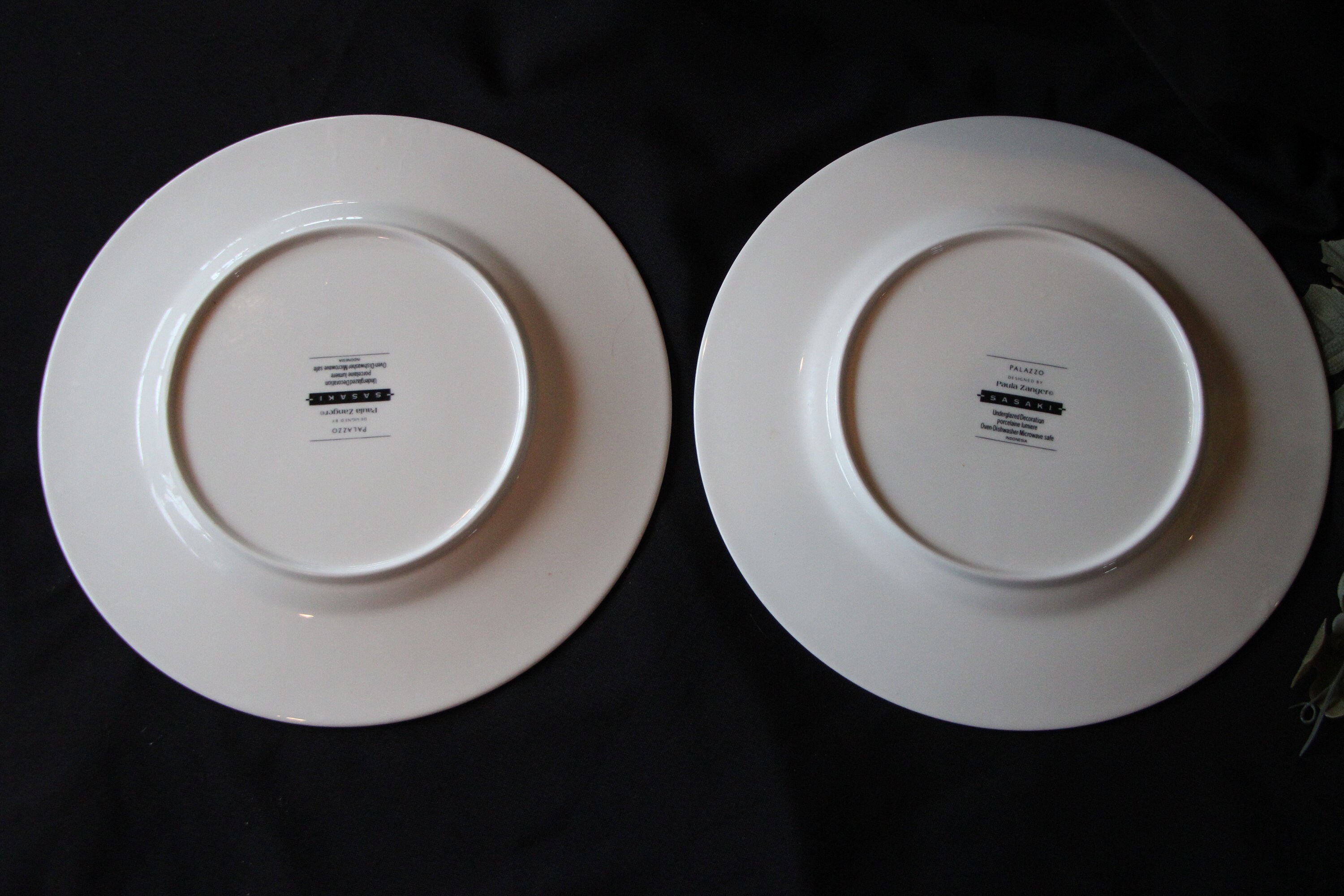 1995 2004 Vintage Sasaki PALAZZO Pair of Dinner Plates - Etsy