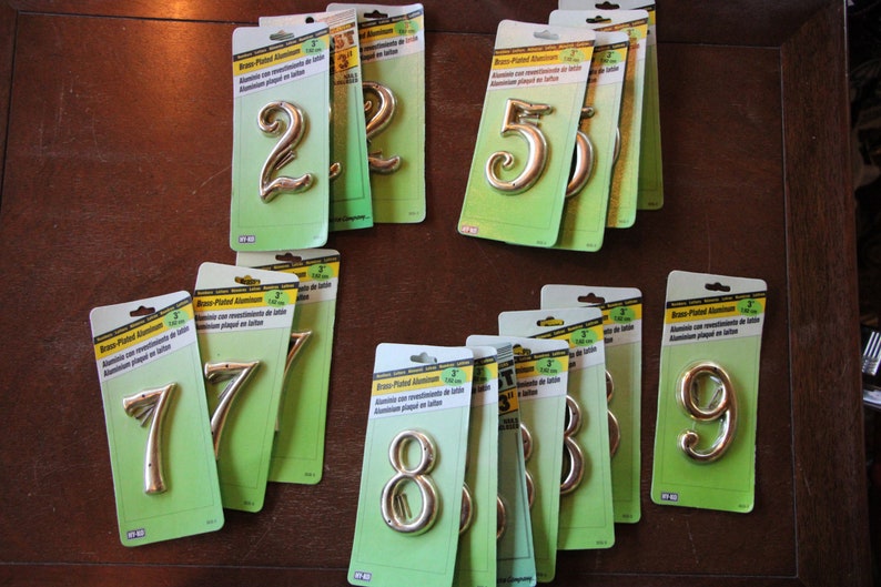 Vintage HY-KO House Numbers: Reflective, Aluminum or 3D Plastic - Etsy