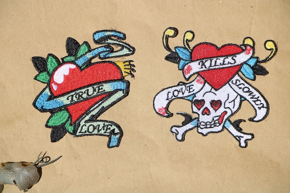 2000 Vintage - Ed Hardy - Patch / Patches - True Love… - Gem