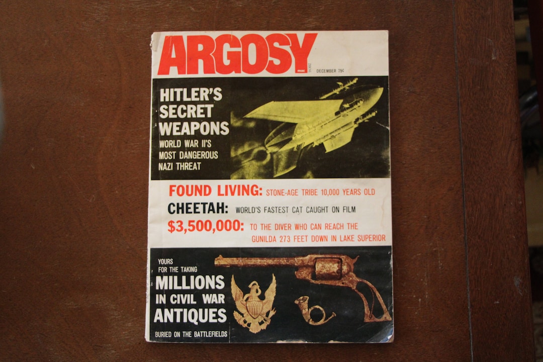 Dec. 1971 - ARGOSY - Magazine - Complete - Poor to Fair Condition - Etsy