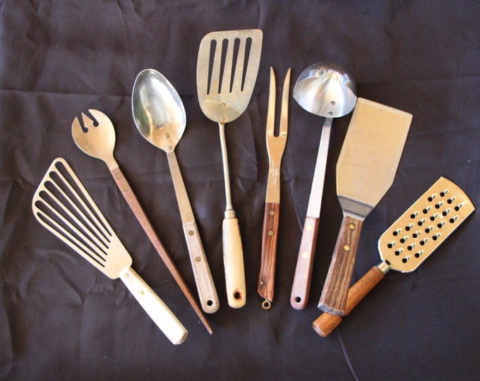 1970s Stainless USA Spatula Flipper Turner With Wooden Handle - Etsy