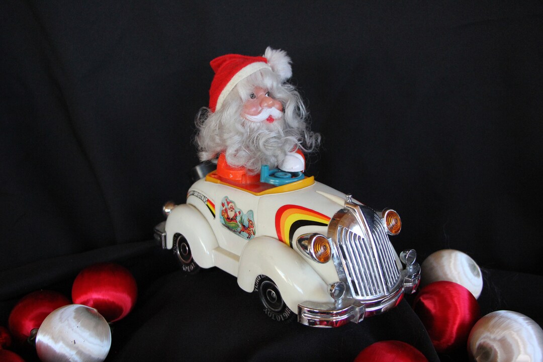 Vintage 1985 Yung Lo Santa Roadster – Christmas Mobile (non-working) - Etsy
