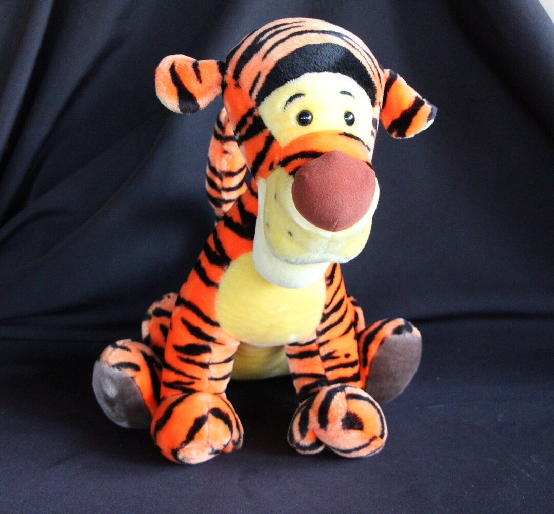 1990's Vintage DISNEY TIGGER Large 18 Inch Plush Sitting in Very Good ...