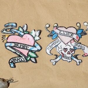 2000 Vintage - Ed Hardy - Patch / Patches - True Love /love Kills ...