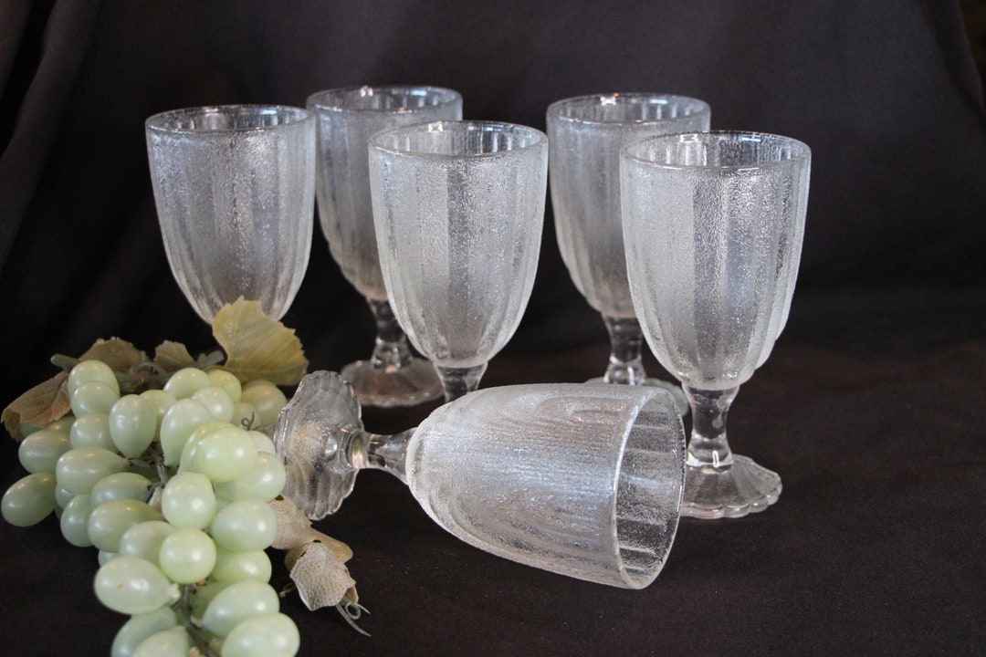1976 - 1978 Vintage - Anchor Hocking - SHELL - Set of Six ( 6 ) Water ...
