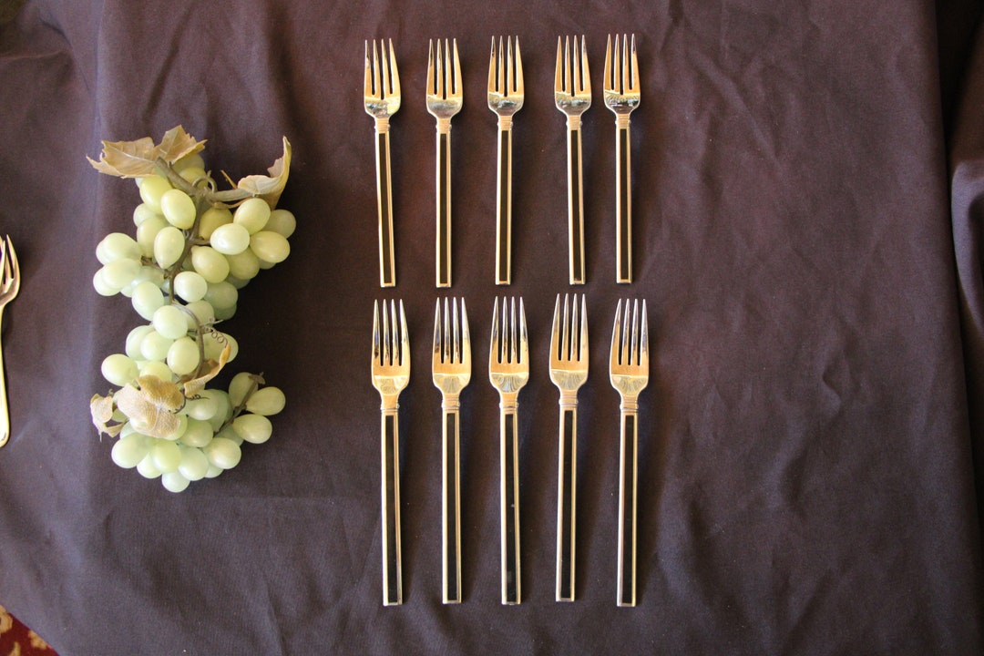 1995 - 1998 Vintage - Oneida Stainless Flatware - MIDNIGHT - Lot of 10 ...