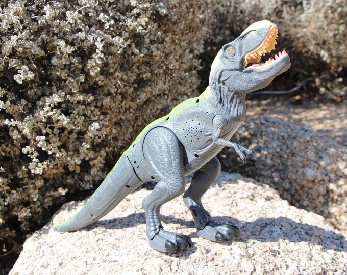 Vintage - Dragon I Toys - T REX - Walks and Roars - WORKS - 21 Inches ...