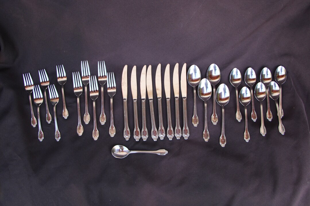 Vintage - WALCO - WCO8 - Stainless Steel Flatware - Lot of 30 Pieces ...