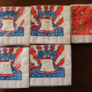 1970's Vintage - Paper Party Napkins - NOS - SOLD by INDIVIDUAL ...