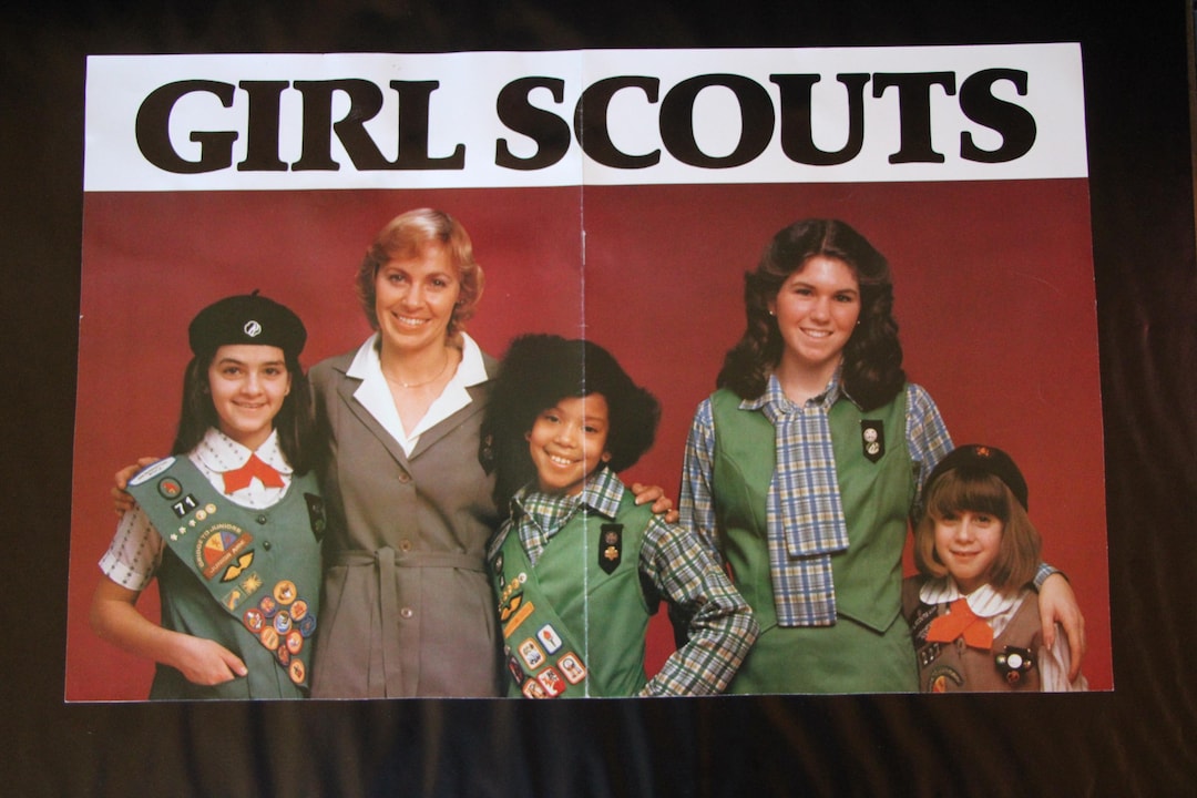 1980 - 1987 Vintage - Girl Scouts of the USA - POSTER With Official ...