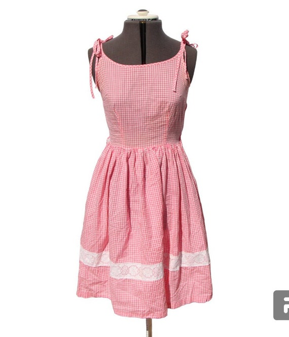 1960's Vintage - LOOK ALIKES - Pink & White Gingham S… - Gem