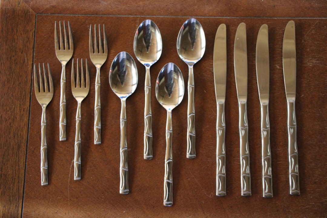 Vintage - Home Concepts - HCF6 / BAMBOO - Stainless Flatware - Lot of ...