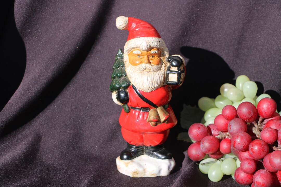 Vintage - Ceramic Christmas SANTA CLAUSE - Figurine - 8 1/4 Inches Tall ...