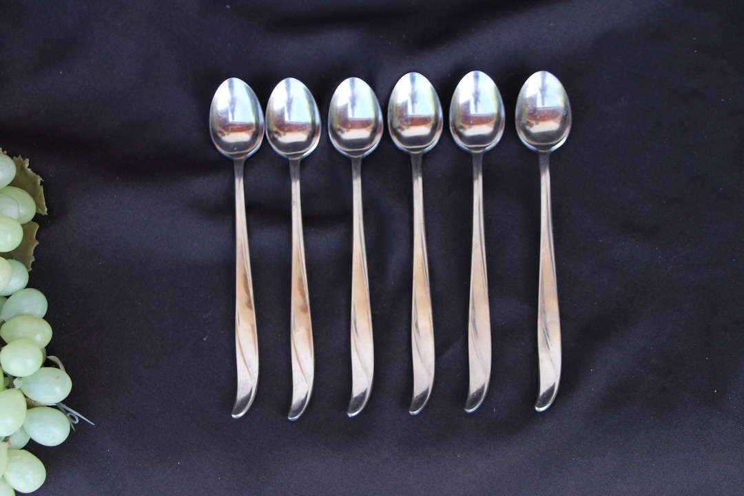Vintage Towle Stainless Ice Tea Spoons - TWS110 Pattern, Set of 6 - Etsy