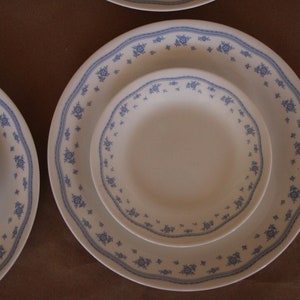 1982 Vintage Corelle by Corning MORNING BLUE 12 Piece Set Includes 6 ...