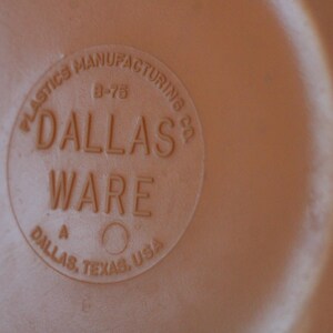 1980's Vintage - Texas Ware / Dallas Ware - LIGHT PEACH - 11 or 12 ...