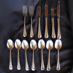 2001 Vintage - Oneida Stainless Steel Flatware - SATIN SAND DUNE - 13 ...