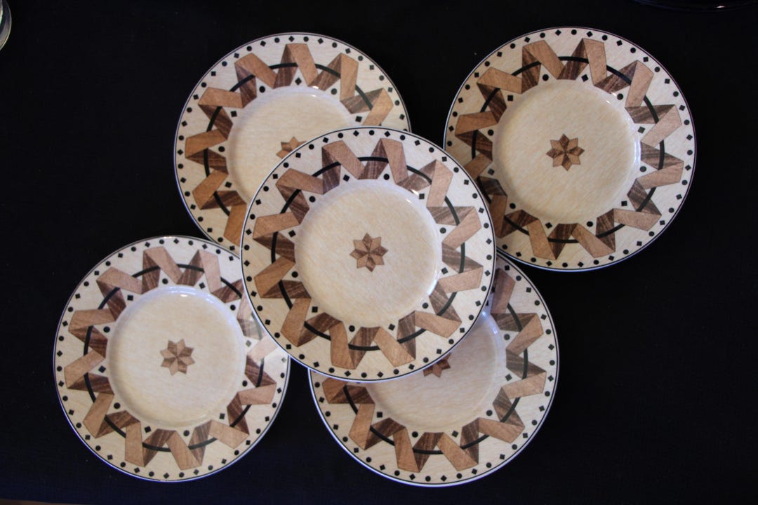 Platos para pan o pastel de nogal negro SANGO descontinuados - Lote de ...