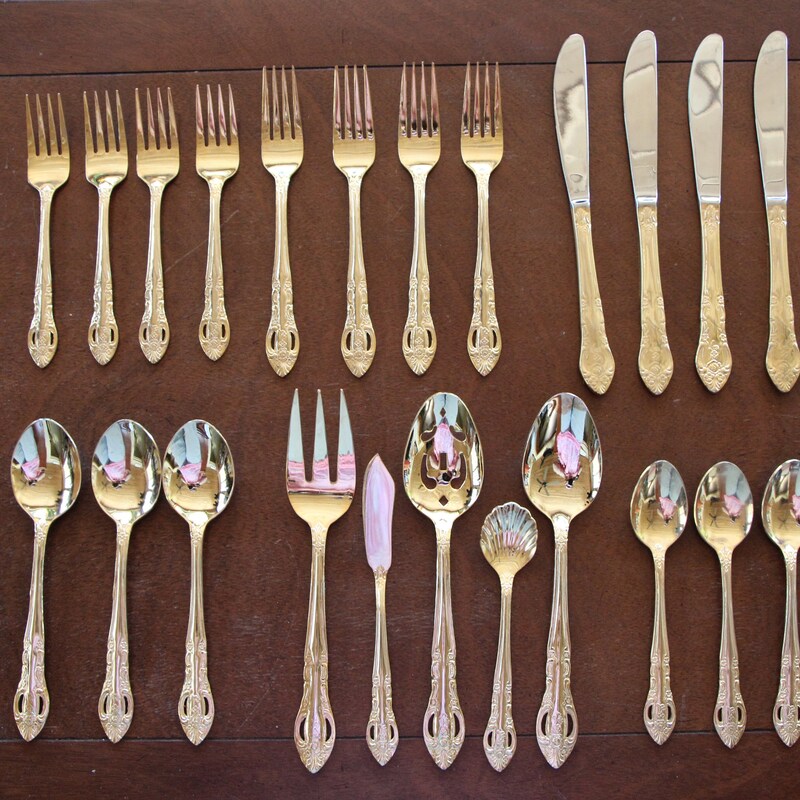 Gold Flatware - Etsy