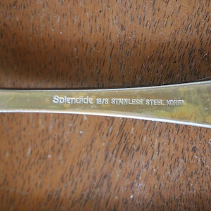Vintage Splendide SPL18 Stainless Steel Flatware Set: 37 Pieces - Etsy