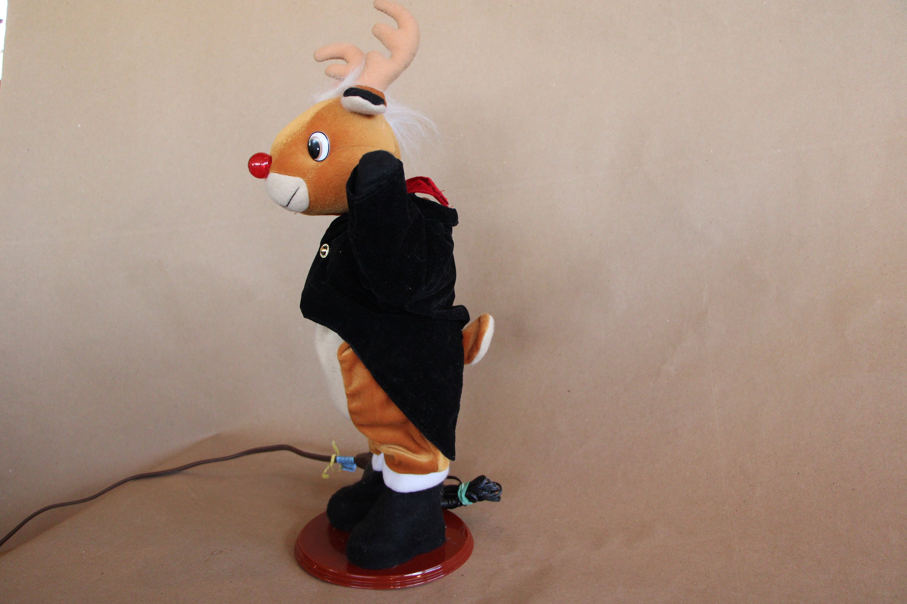 1977 Vintage Musical Dancing Rudolph 17 inches tall | Etsy