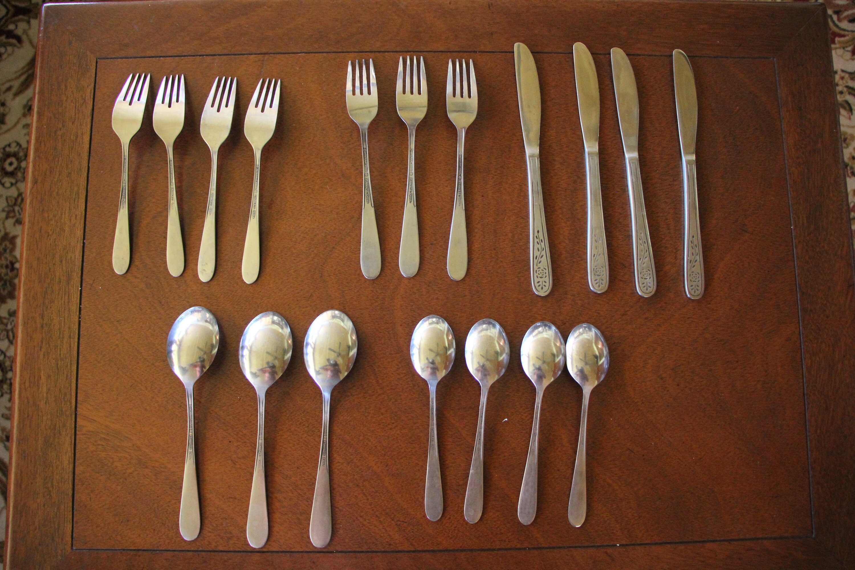 Lot of 18 pieces International Stainless Flatware 1992-1994 Vintage ...