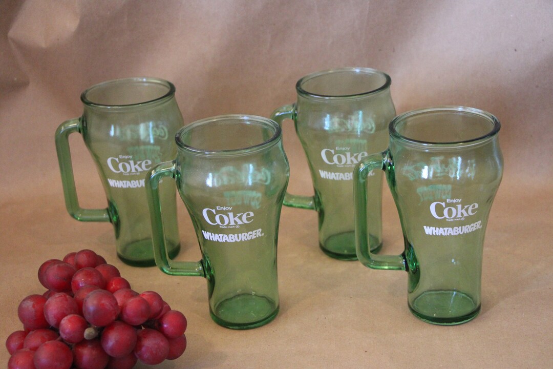 1980's Vintage - Coca-cola / Whataburger Cowboy Mugs - Set of Four ( 4 ...