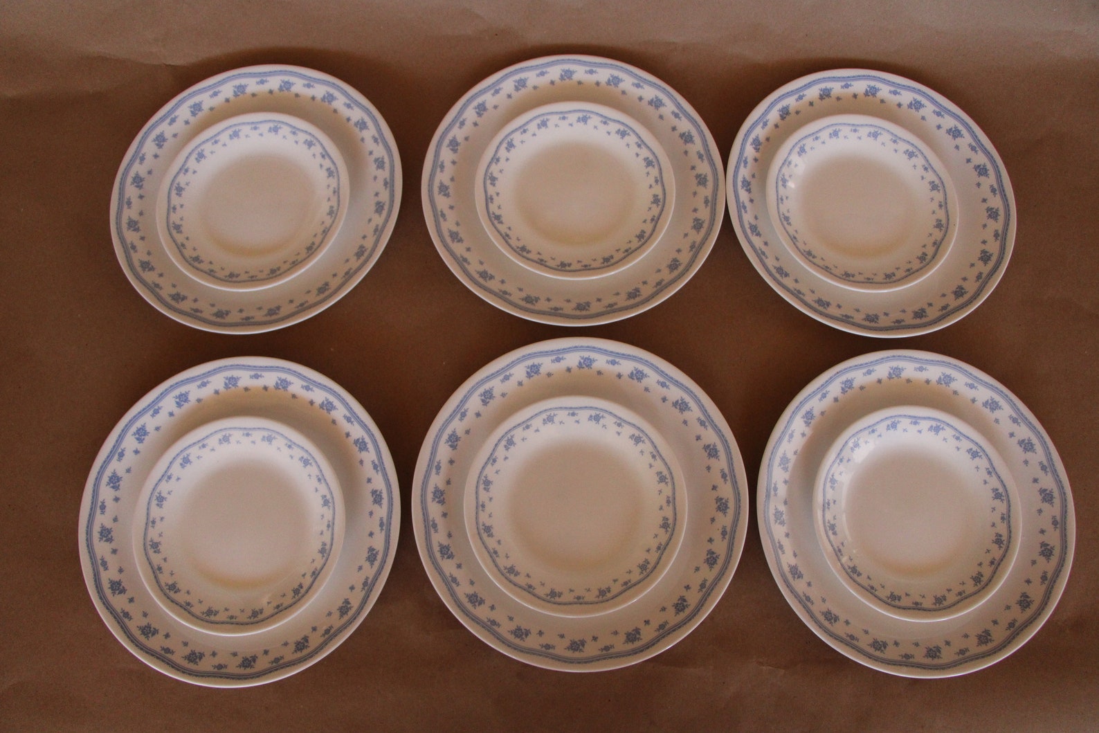 1982 Vintage Corelle by Corning MORNING BLUE 12 Piece - Etsy