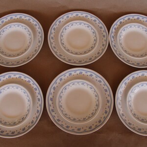 1982 Vintage Corelle by Corning MORNING BLUE 12 Piece Set Includes 6 ...