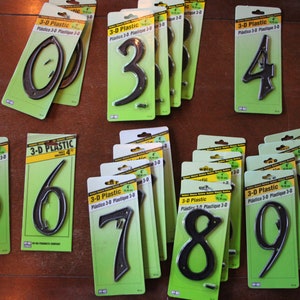 Vintage HY-KO House Numbers: Reflective, Aluminum or 3D Plastic - Etsy
