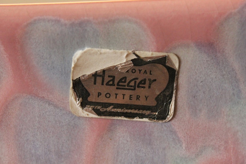 1927 Vintage - Haeger Pottery 75th Anniversary #??32 - Console Planter ...