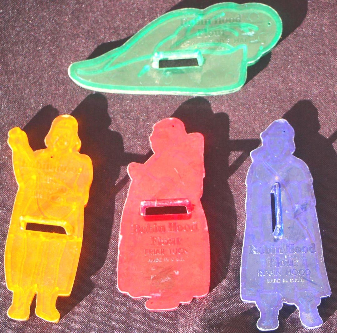 Vintage 1950s Robin Hood Flour Cookie Cutters: Set of 4 Hard Plastic - Etsy