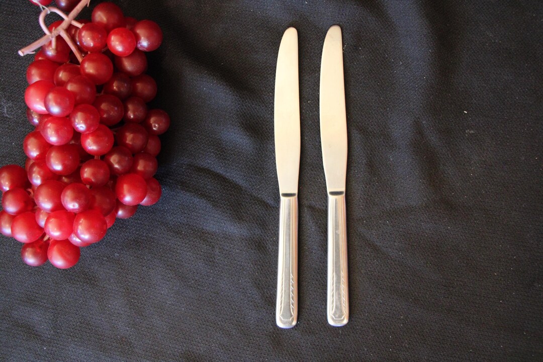 Vintage Flint PATINA Stainless Steel Table Knives - Lot of 2 - Etsy