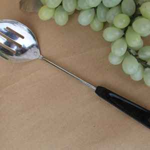 1960's - 1980's Vintage - Black Handle / Brass Rivets / Stainless Steel ...