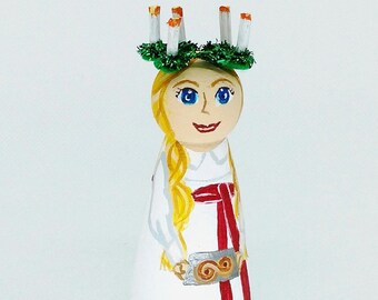 St. Lucy Peg Doll - Etsy