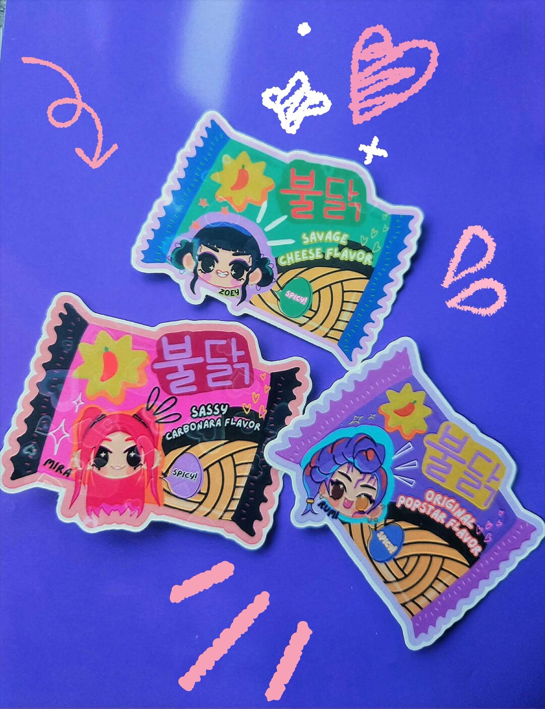 Kpop Demon Hunters (KDH) Ramyeon Stickers - Etsy